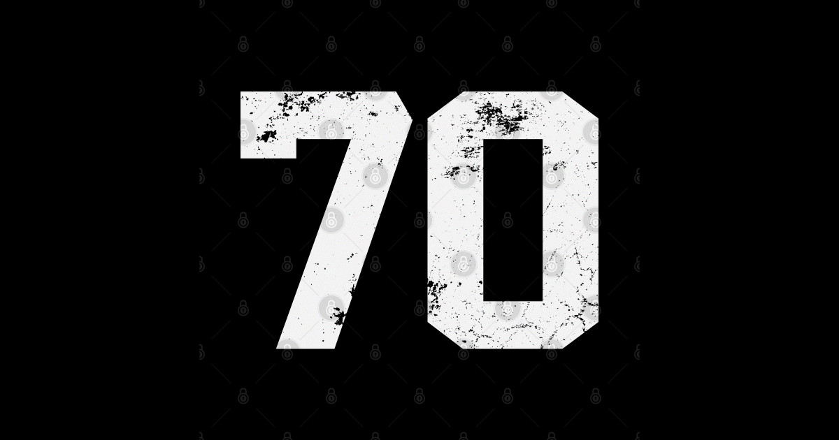 70 Number Logo - Vintage Distressed - 70 - Posters and Art Prints ...
