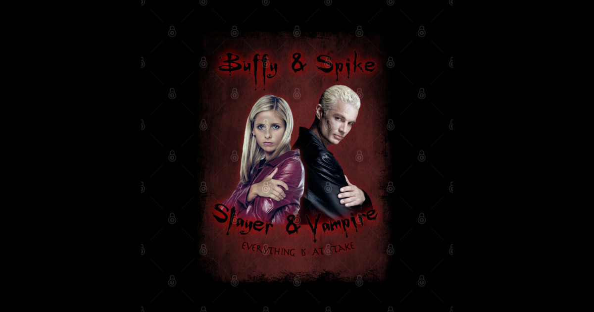 Buffy & Spike Vintage Look - Buffy - Sticker | TeePublic