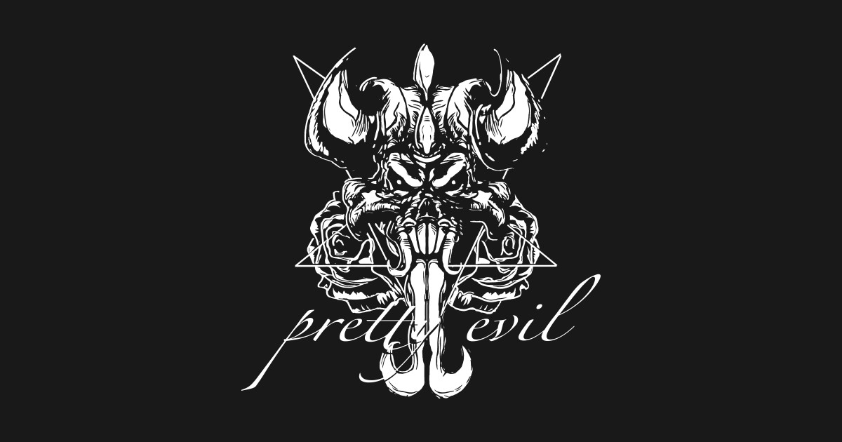 Pretty Evil (white) - Evil - T-Shirt | TeePublic