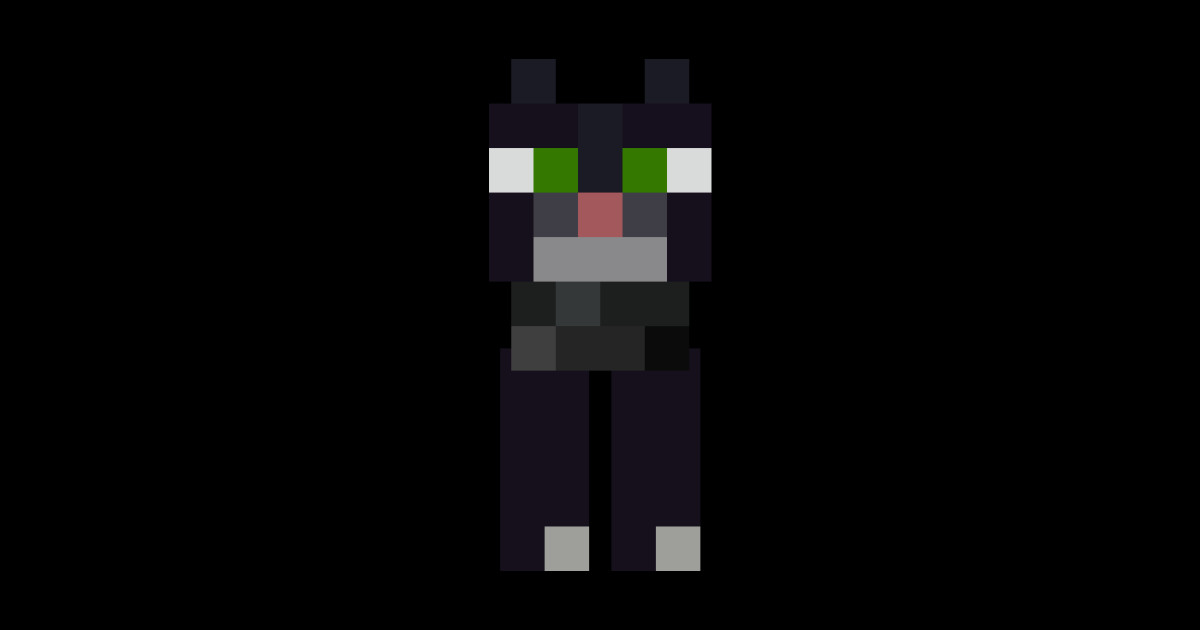 Minecraft Tuxedo Cat Minecraft Cat Sticker Teepublic