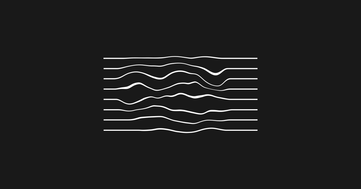 Wiggly Lines Minimal Design (Line Art Collection) - Wiggly - T-Shirt ...