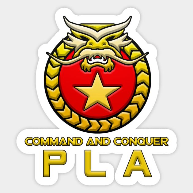 PLA LOGO FAN ART - Command And Conquer - Sticker | TeePublic