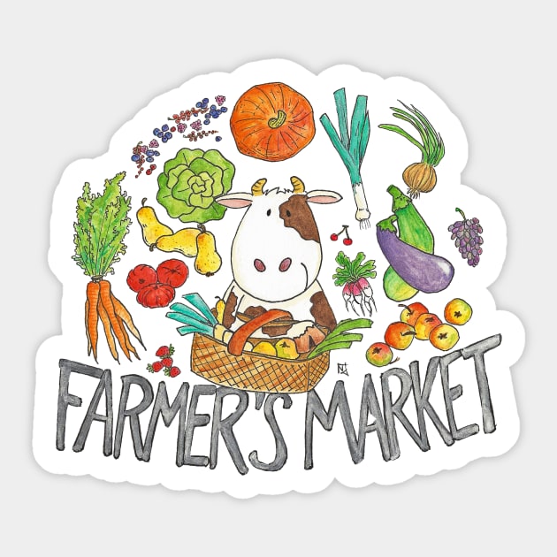Farmer's Market - Farmers Market - Sticker | TeePublic