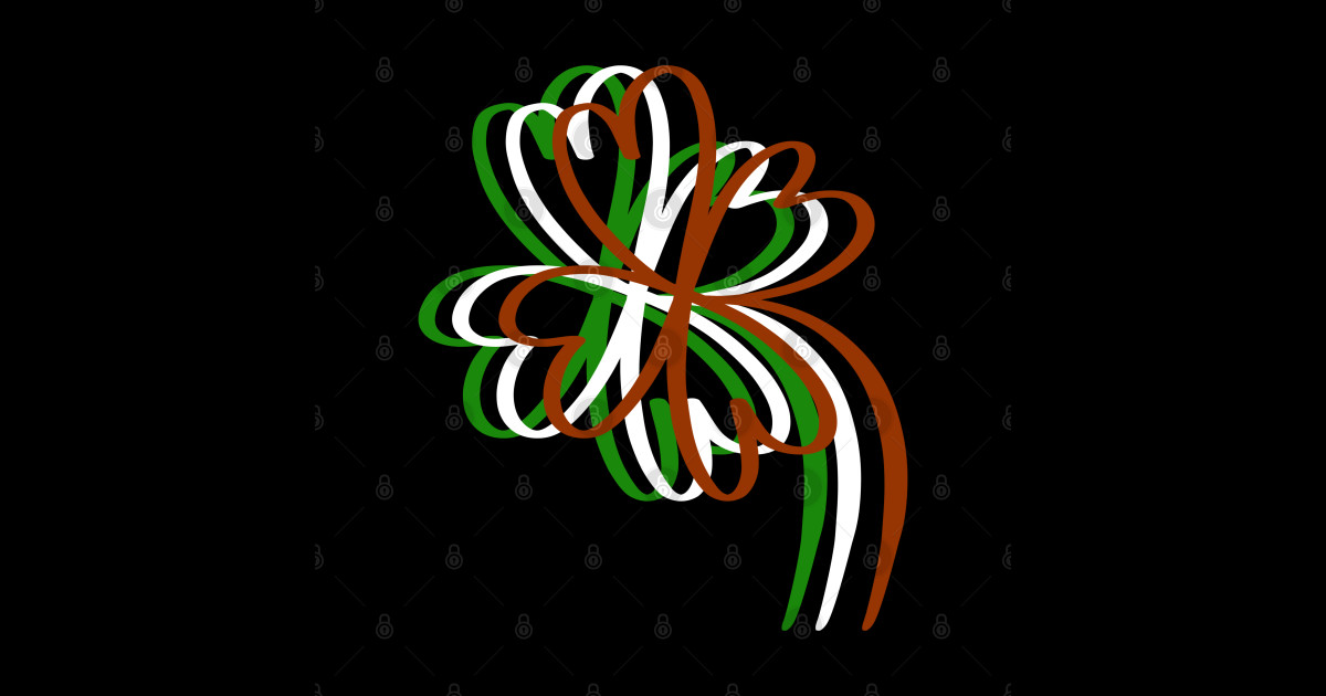 Triple Clover Irish Flag Colors St. Paddy's Day - St Paddys - Sticker ...