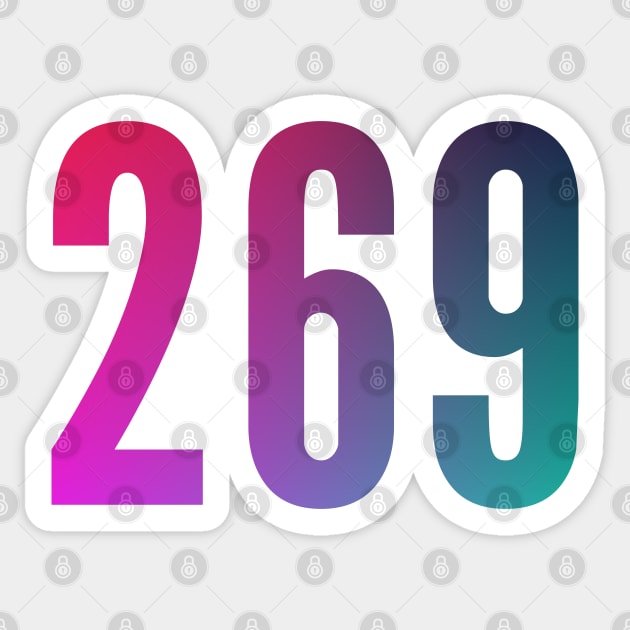 269 - 269 - Sticker | TeePublic