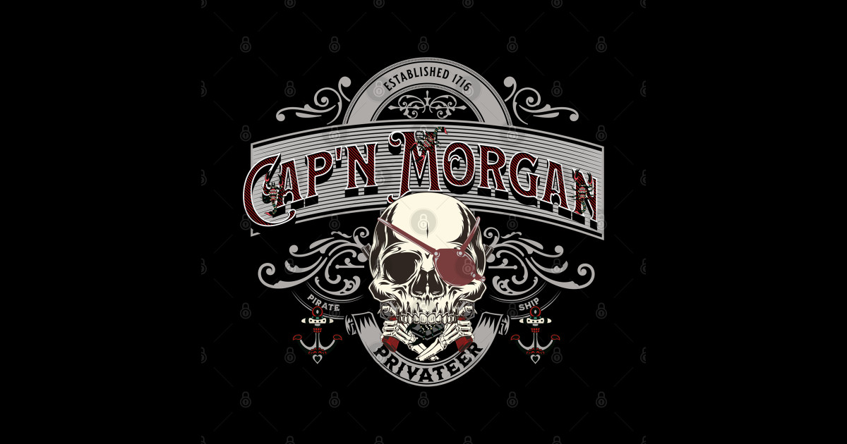 Captain Morgan - Pirate - Sticker | TeePublic