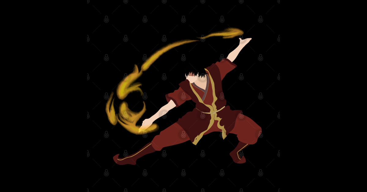 Zuko Fire bending - Avatar The Last Airbender - Sticker | TeePublic