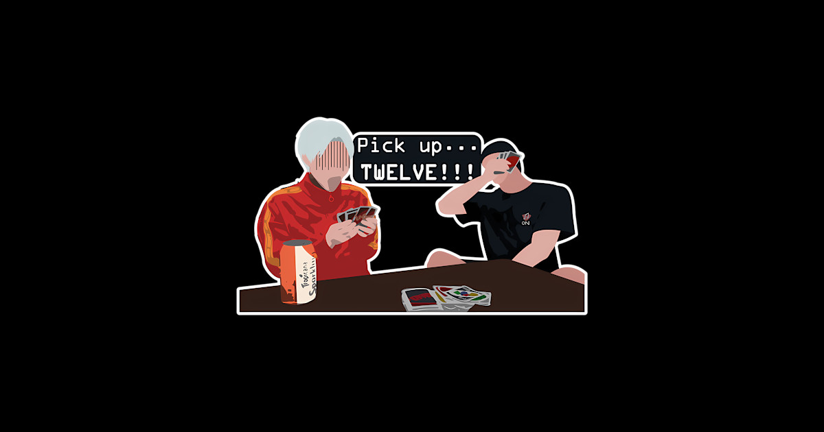 Chan With Felix Playing Uno - Chan With Felix Playing Uno - Sticker ...