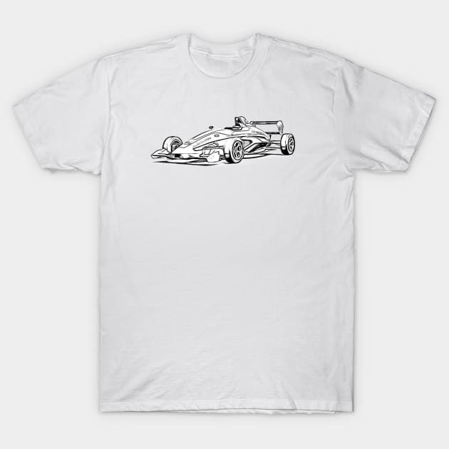 Formula Ford Racing Wireframe - F1 - T-Shirt | TeePublic