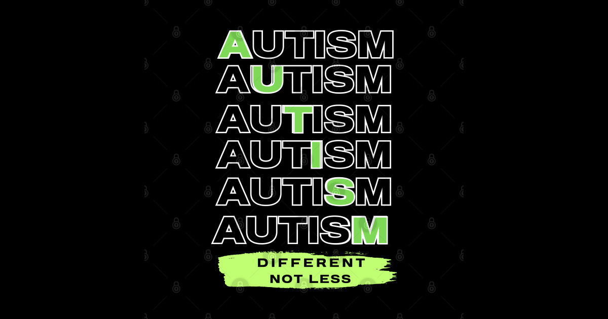 Autism: Different Not Less - Autism Awareness - Sticker | TeePublic