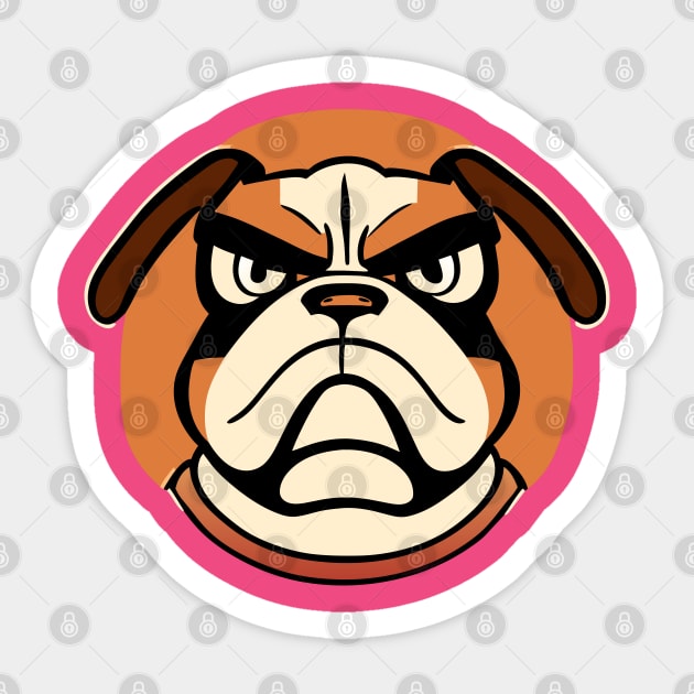 cute funny lovely funky mad dog - Mad - Sticker | TeePublic