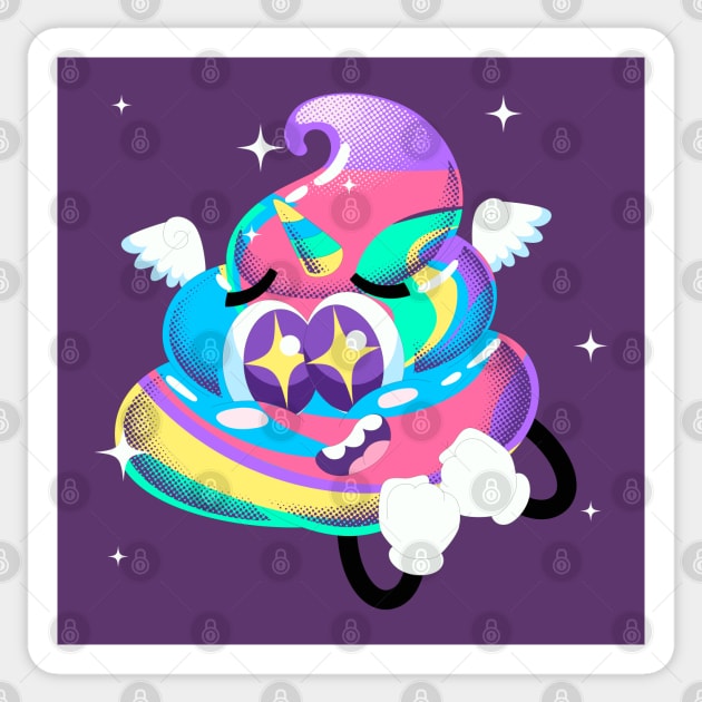 Poop emoji Angel - Poop Emoji Angel - Sticker | TeePublic