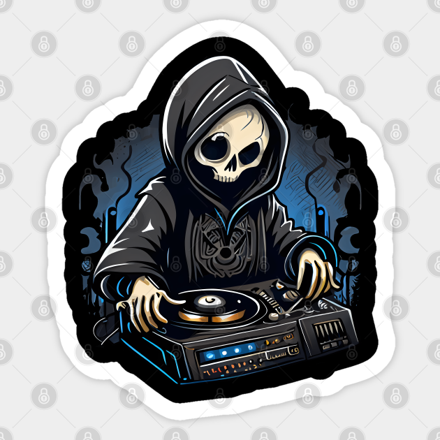 DJ Grim Reaper - Grim Reaper - Sticker | TeePublic