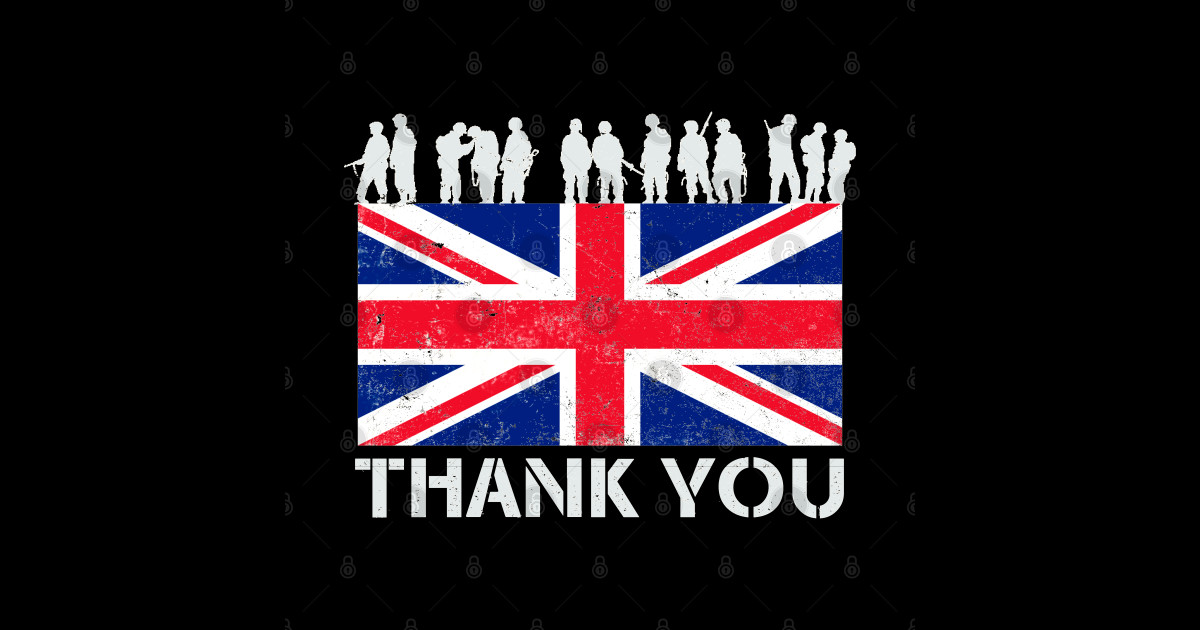 Thank you Soldier Patriotic British Flag - Soldier Patriotic British ...