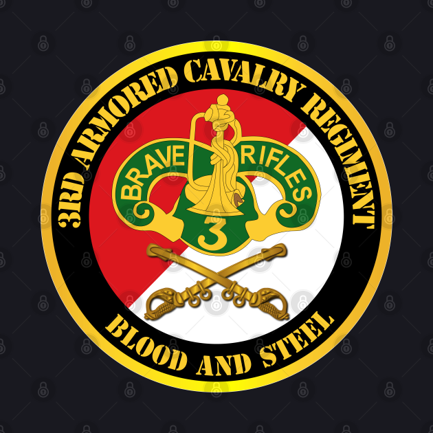 3rd Armored Cavalry Regiment DUI - Red White - Blood and Steel ...