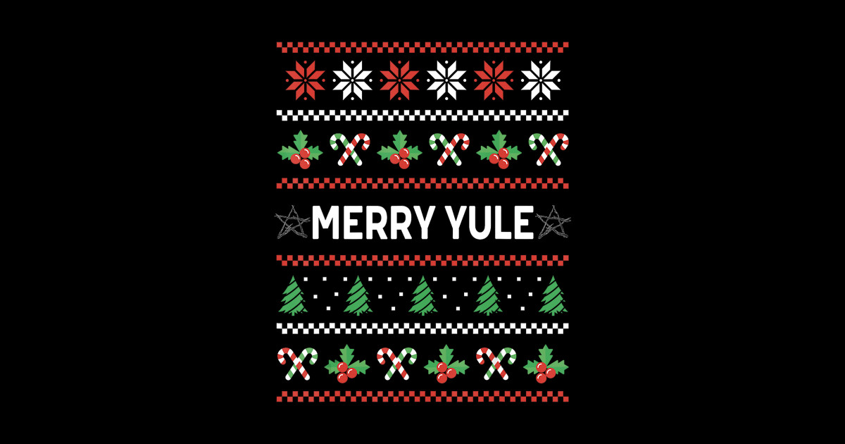 Merry Yule Funny Wiccan Pagan Winter Solstice Holiday Celebration ...