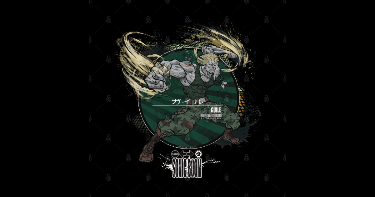 GUILE: SONIC BOOM - Street Fighter - Sticker | TeePublic
