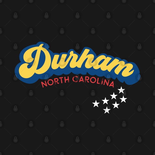 Durham North Carolina Flag Colors - Durham Nc - T-Shirt | TeePublic