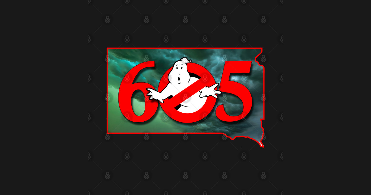 SDGB logo with clouds - South Dakota Ghostbusters - T-Shirt | TeePublic