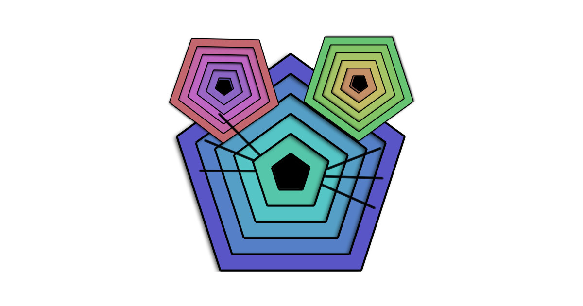 Pentagon Portrait: Mousy Elegance - Pentagon - T-Shirt | TeePublic