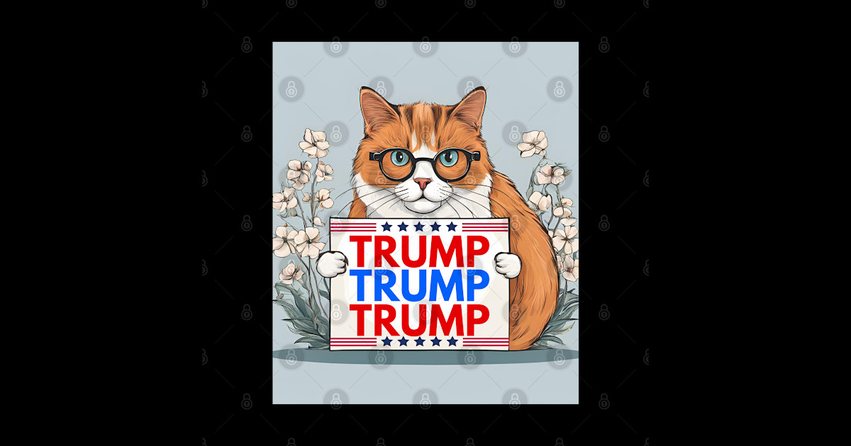 cat vote for donald trump 2024 - Trump 2024 - Posters and Art Prints ...