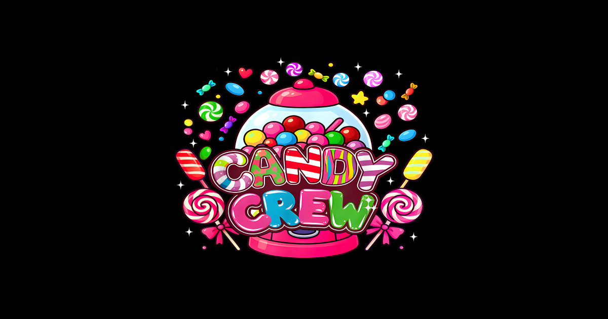 Candy Crew, Funny Costume Squad - Candy Crew - Sticker | TeePublic
