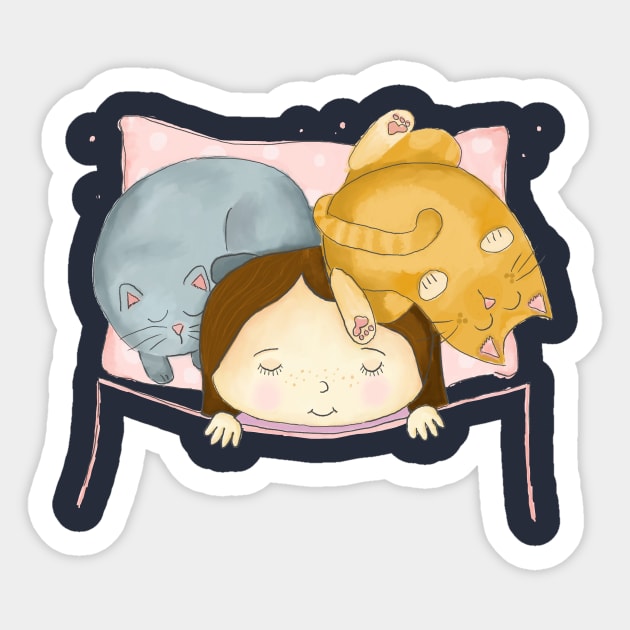 Cat Nap - Cat - Sticker | TeePublic