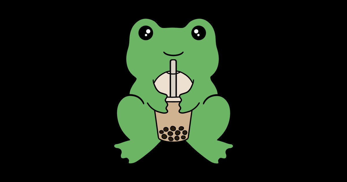 Frog Bubble Tea - Frog - Sticker | TeePublic