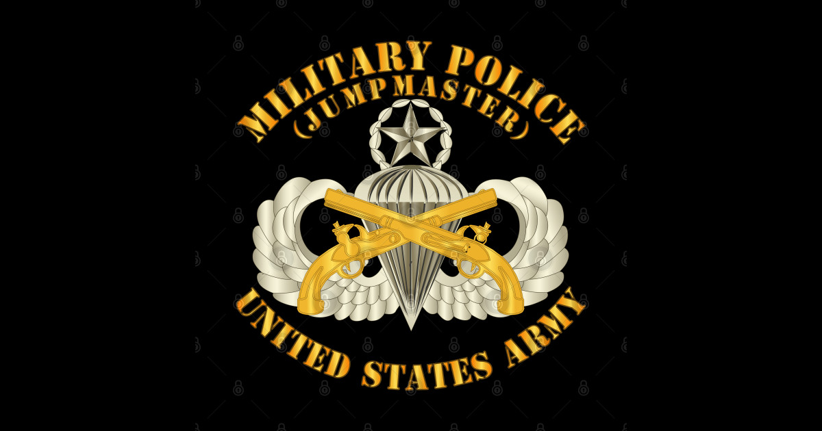 Military Police Branch w Jumpmaster Airborne Badge - Military Police ...