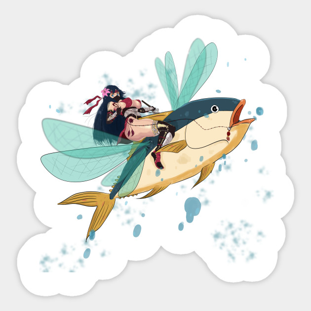 Tuna Rider - Ninja - Sticker | TeePublic