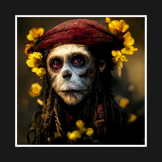 monkey as jack sparrow - Jack Sparrow - T-Shirt | TeePublic