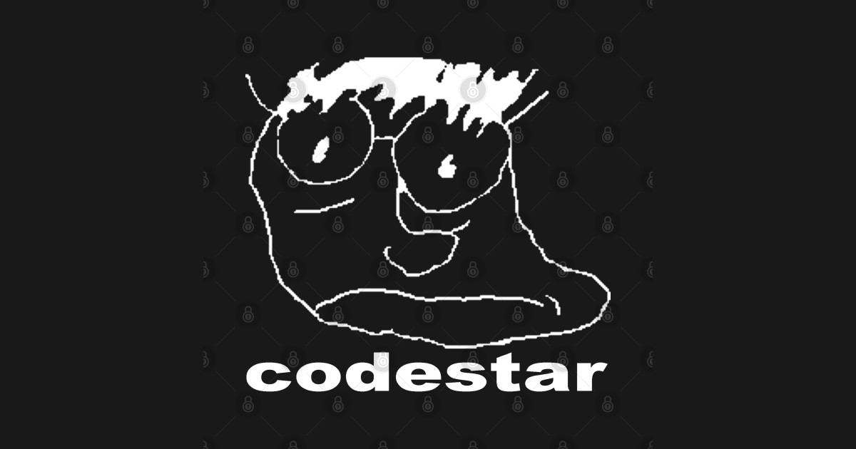 CODESTAR LOGO (WHITE) - Codestar - T-Shirt | TeePublic