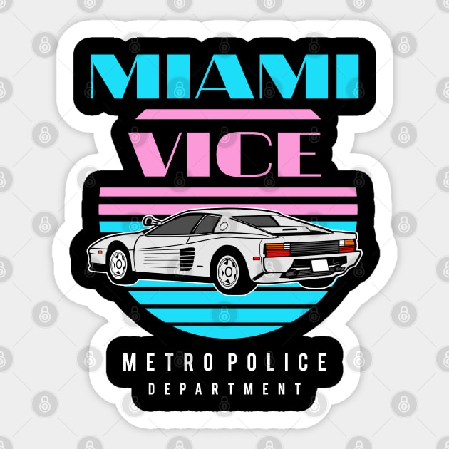 Miami Vice - Miami Vice - Sticker | TeePublic
