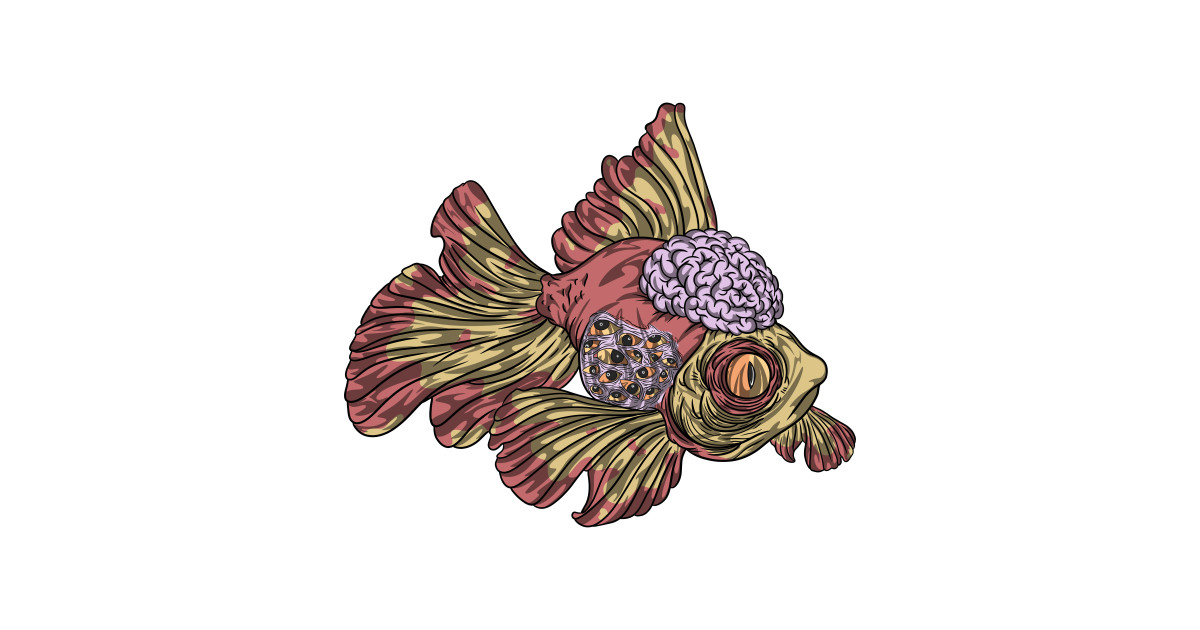 Brain Fish - Fish - T-Shirt | TeePublic