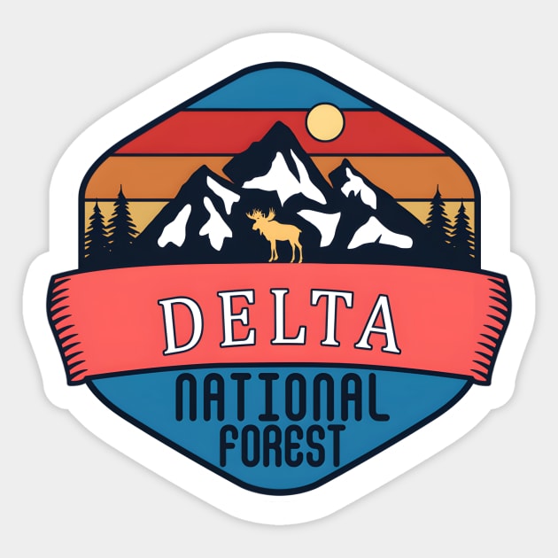 Delta National Forest - Delta - Sticker | TeePublic