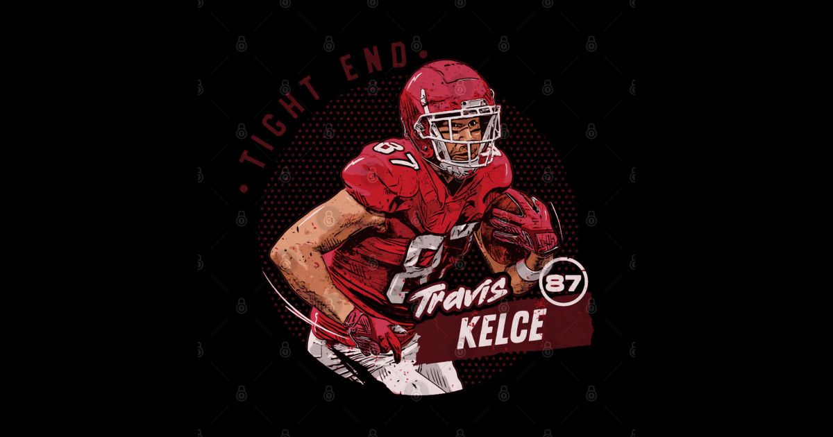 Travis Kelce Kansas City Dots - Travis Kelce - Sticker | TeePublic