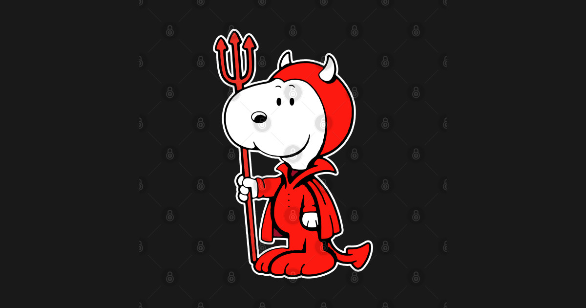 Devil Dog - Snoopy - T-Shirt | TeePublic