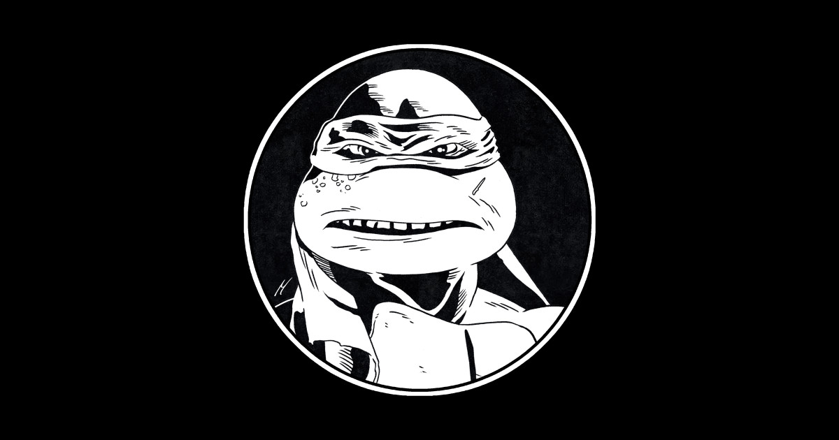 RAPHAEL - Teenage Mutant Ninja Turtles (Circle Black and White ...