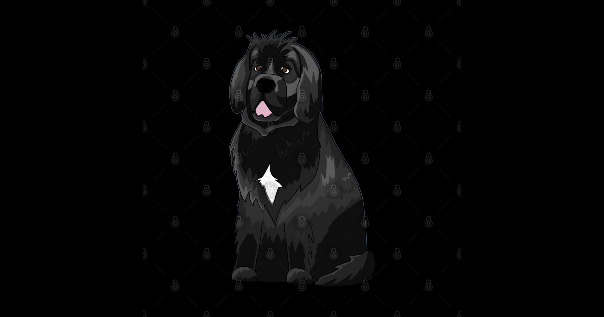 Cute Newfie - Newfoundland Dogs - Sticker | TeePublic