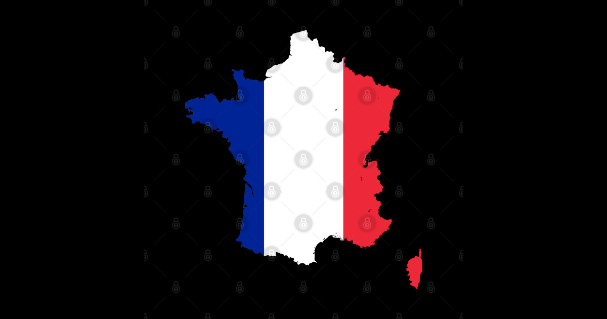 France Rugby Fan Drapeau Francais Flag Map - French Rugby Union ...