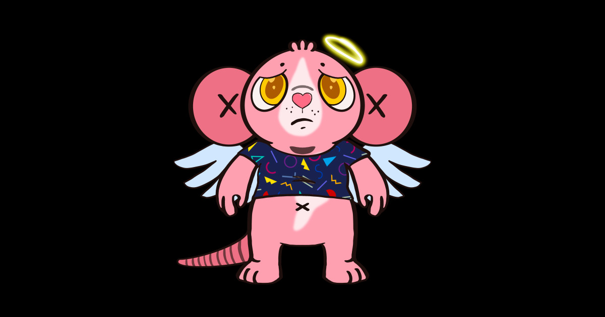 lab rat 27 - Angel Rat - Sticker | TeePublic