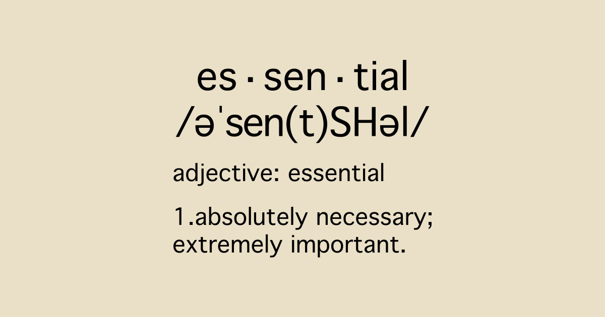 Essential Definition - Essential Worker - T-Shirt | TeePublic