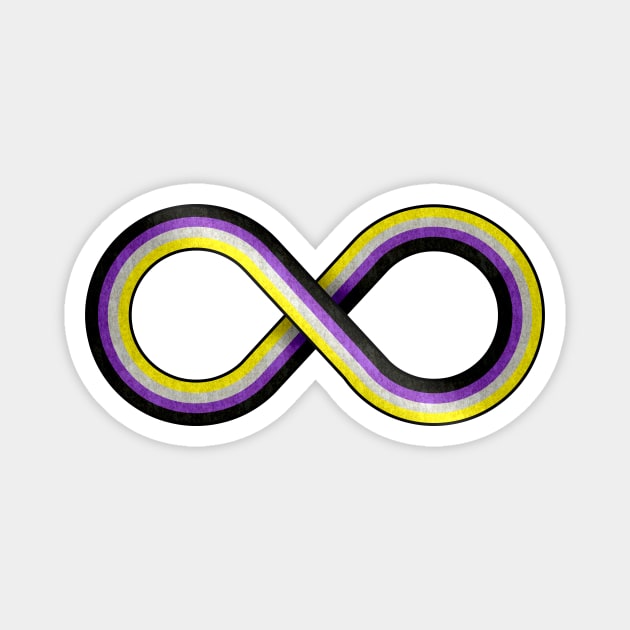 Large Infinity Symbol Striped with Non-Binary Pride Flag - Infinity ...