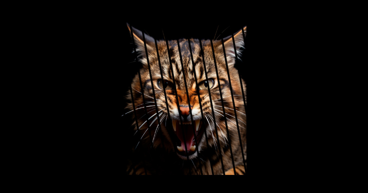 Cat - Angry Cat - Cat - Sticker | TeePublic