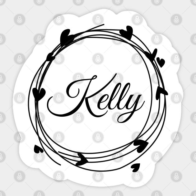 Kelly name cute design - Kelly Name - Sticker | TeePublic