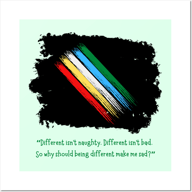 Different Isn't Bad - Disability Pride Flag - Disability Pride ...