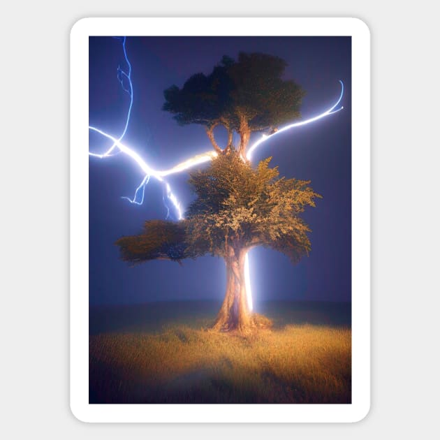 The Lighting Tree. - The Lighting Tree - Sticker | TeePublic