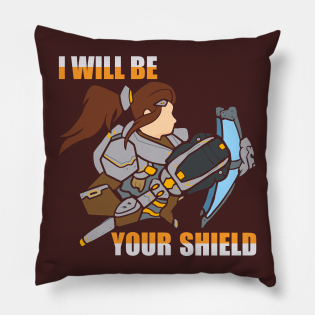 I will be your shield Brigitte Overwatch - Overwatch - Pillow | TeePublic