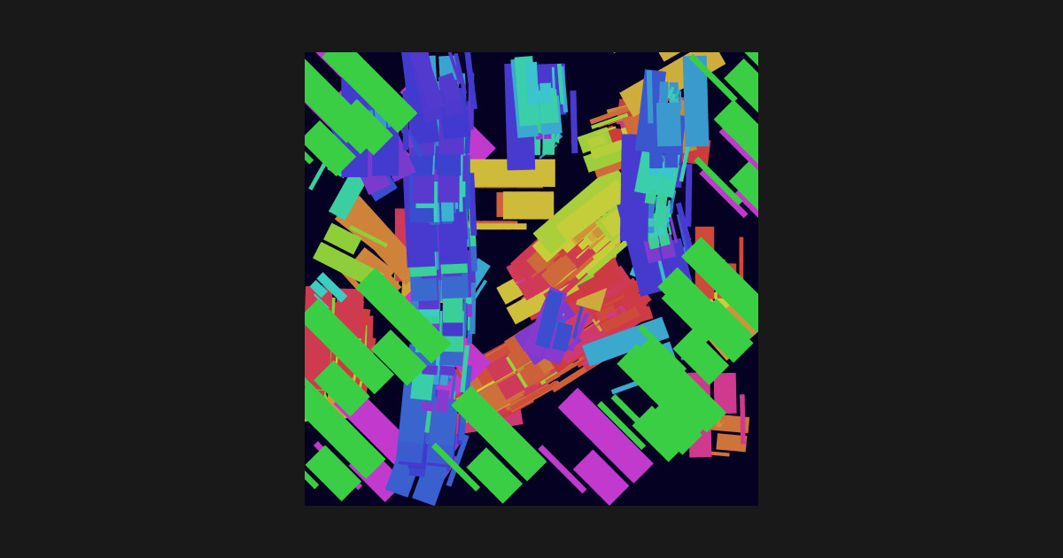 Scrambled Rectangles Abstract - Rectangles Abstract - T-Shirt | TeePublic