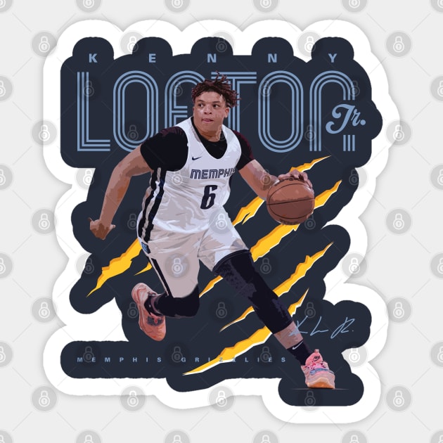 Kenny Lofton Jr. - Kenny Lofton Jr Memphis Grizzlies - Sticker | TeePublic